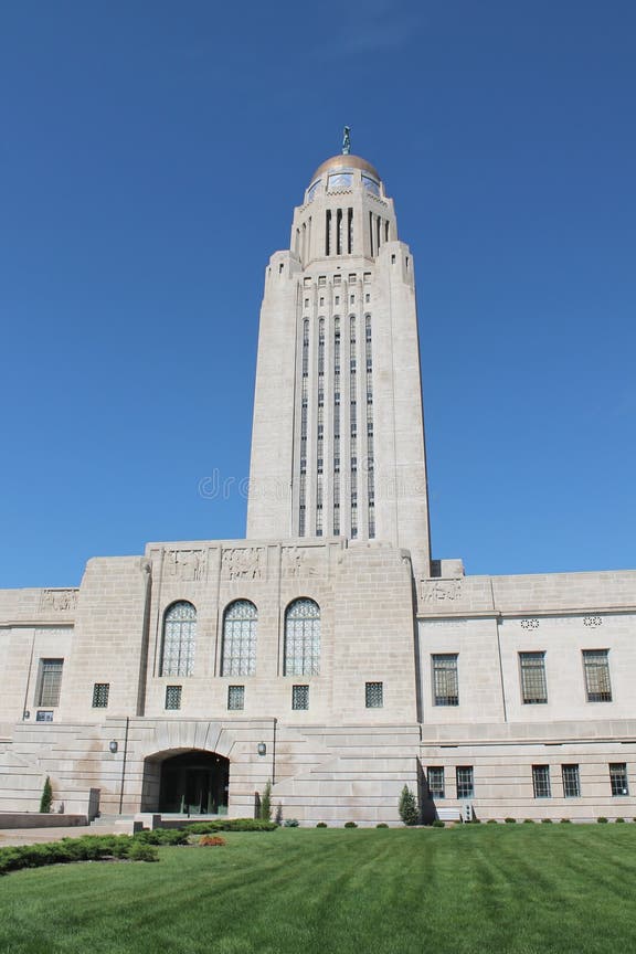 Nebraska State Capitol Building Stock Photo - Image of building, state ...
