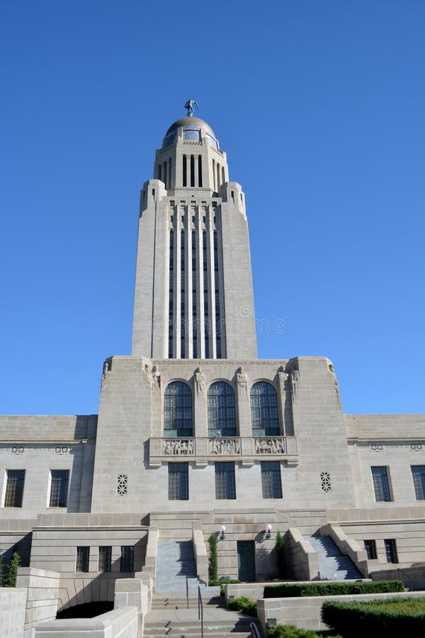 Nebraska State Capitol Building Interior Details Stock Photo - Image of ...