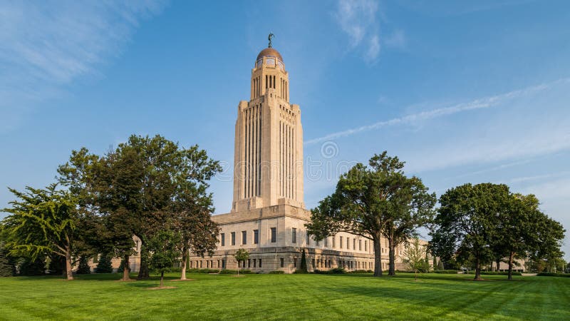 Nebraska State Capitol stock photo. Image of government - 256170326