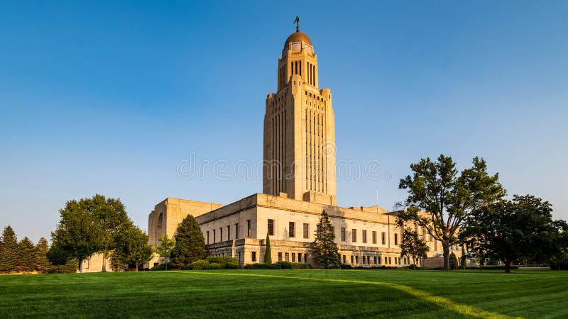 Nebraska State Capitol stock image. Image of stone, tower - 256170369