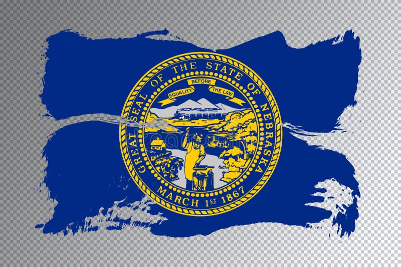 Nebraska State Flag, Nebraska Flag Stock Illustration - Illustration of ...