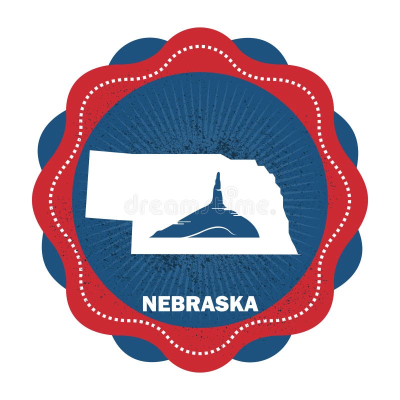 Nebraska State Map. Vector Illustration Decorative Design Stock Vector ...