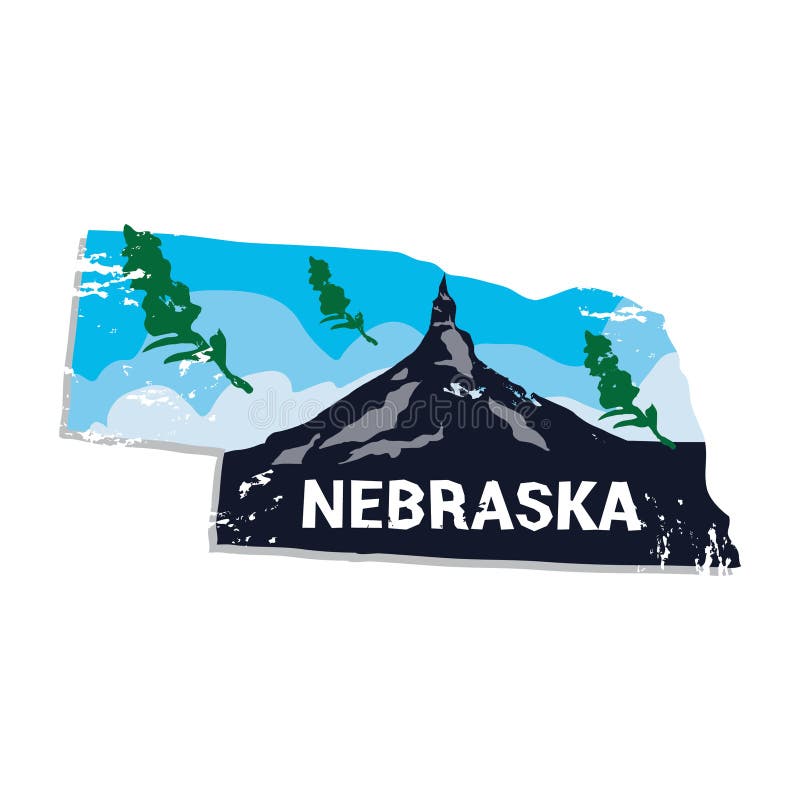 Nebraska State. Vector Illustration Decorative Design Stock Vector ...