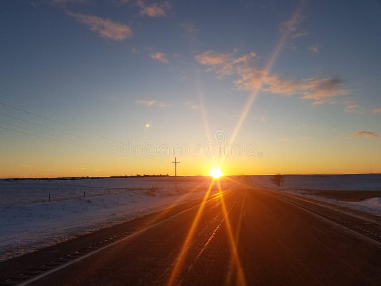 Nebraska sunset stock photo. Image of landscape, nebraska - 149689798