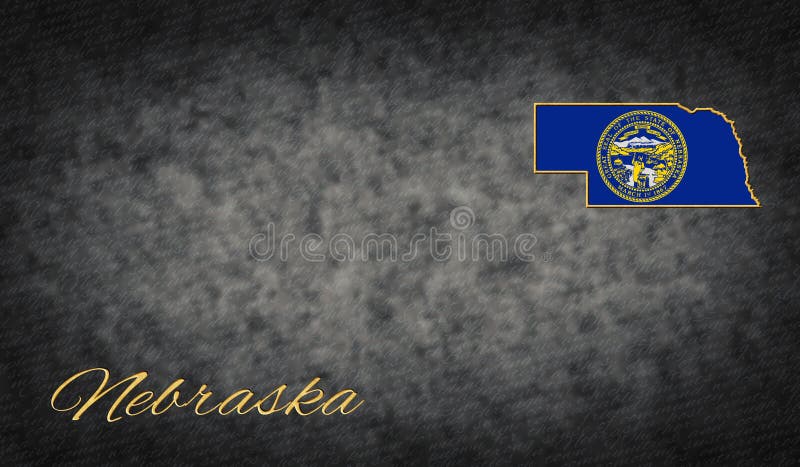 Nebraska Symbols, Map of Nebraska Stock Photo - Image of states ...