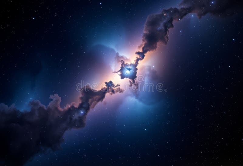 Nebula Cloud Formation Close Up of a Nebula Cloud Formation High Stock ...