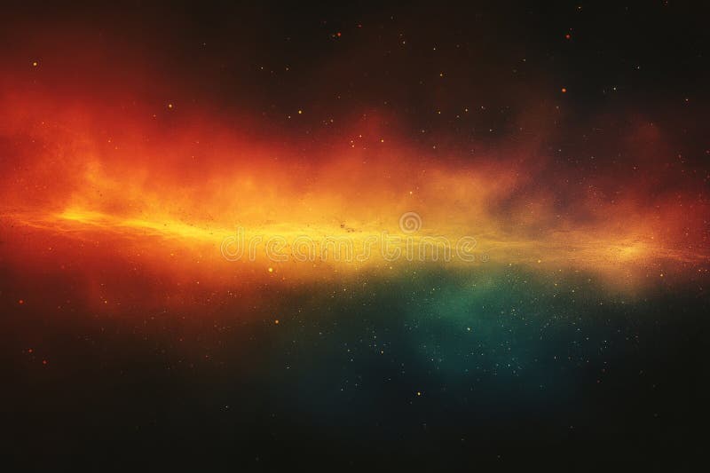 Nebula Cloud of Gas and Dust Particles Shining in the Universe with ...