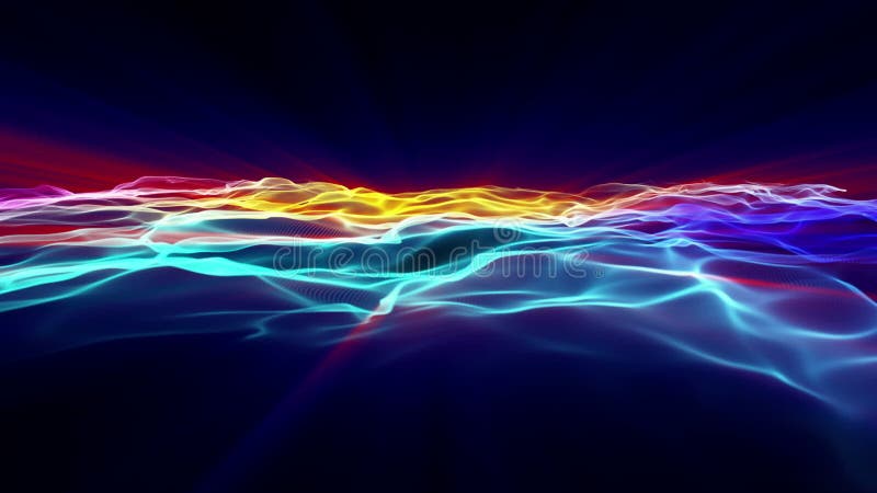 Nebula Color Wave Light Shine Stock Video - Video of backdrop, abstract ...