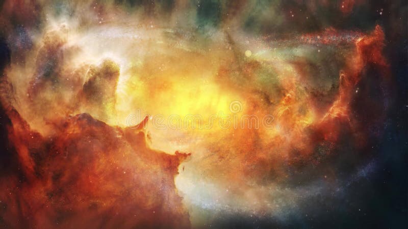 Nebula, Cosmic Space and Stars, Cosmic Abstract Background. Stock ...
