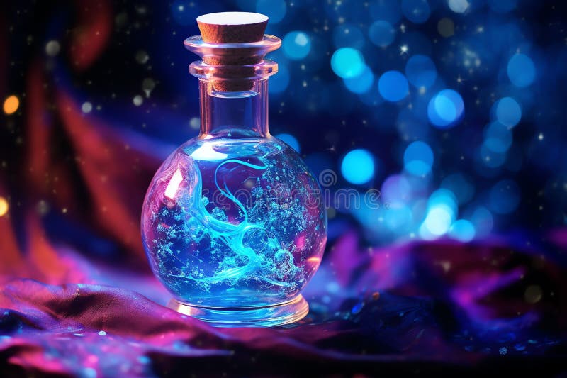 Nebula Elixir Fantasy Sky Night Gazing Stock Illustration ...