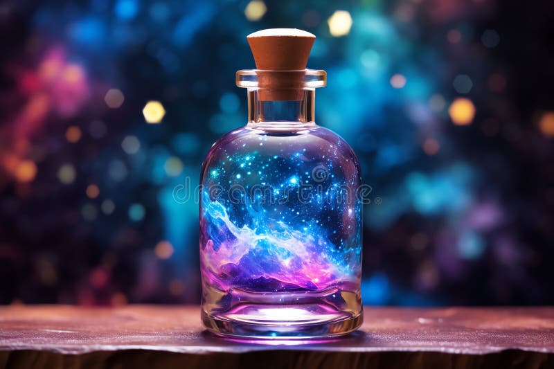 Nebula Elixir Fantasy Sky Night Gazing Stock Illustration ...