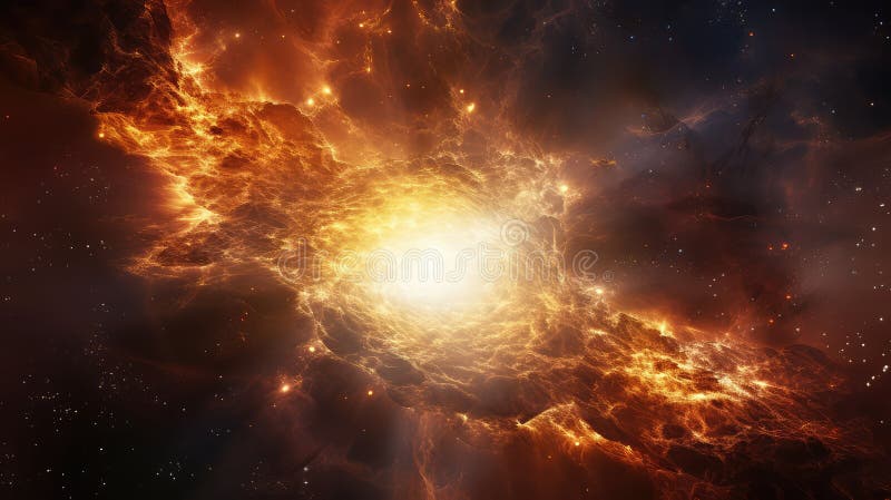Nebula exploding sun stock illustration. Illustration of dust - 373572008