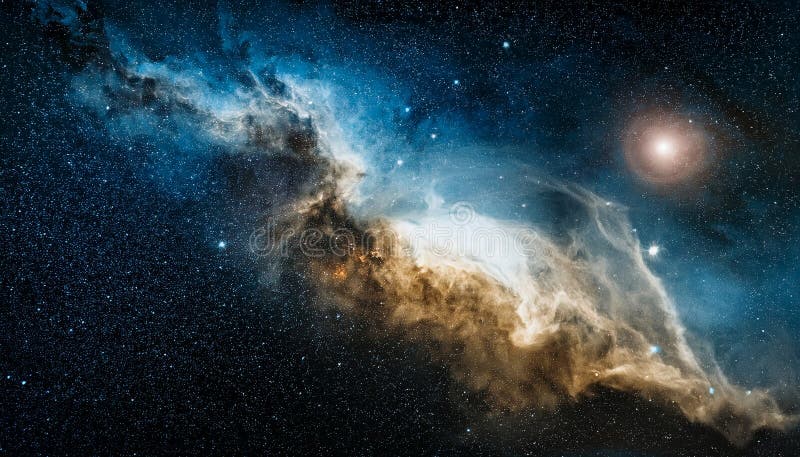 Nebula and Galaxies in Space. Abstract Cosmos Background Stock ...