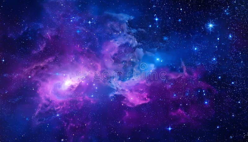 Nebula and Galaxies in Space. Abstract Cosmos Background Stock ...