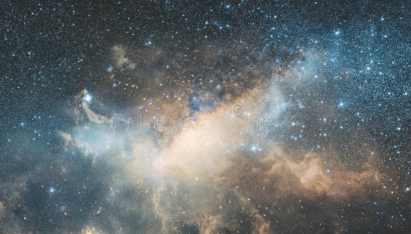 Nebula and Galaxies in Space. Abstract Cosmos Background Stock ...