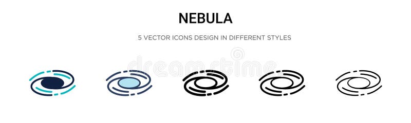 Nebula Icon in Filled, Thin Line, Outline and Stroke Style. Vector ...