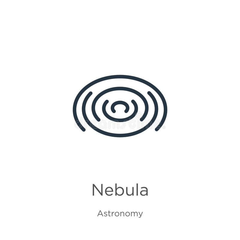 Nebula Icon, Black Monochrome Style Stock Vector - Illustration of icon ...