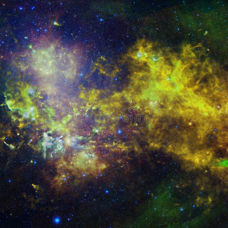 Nebula an Interstellar Cloud of Stars Dust Stock Illustration ...