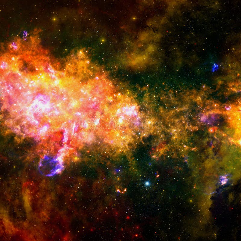 Nebula an Interstellar Cloud of Star Dust. Outer Space Image Stock ...