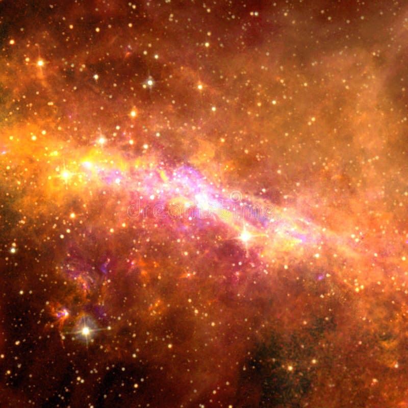 Nebula an Interstellar Cloud of Stars Dust Stock Illustration ...