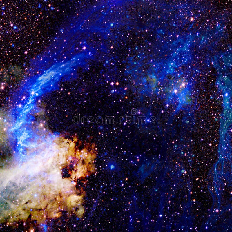 Nebula an Interstellar Cloud of Stars Dust Stock Illustration ...