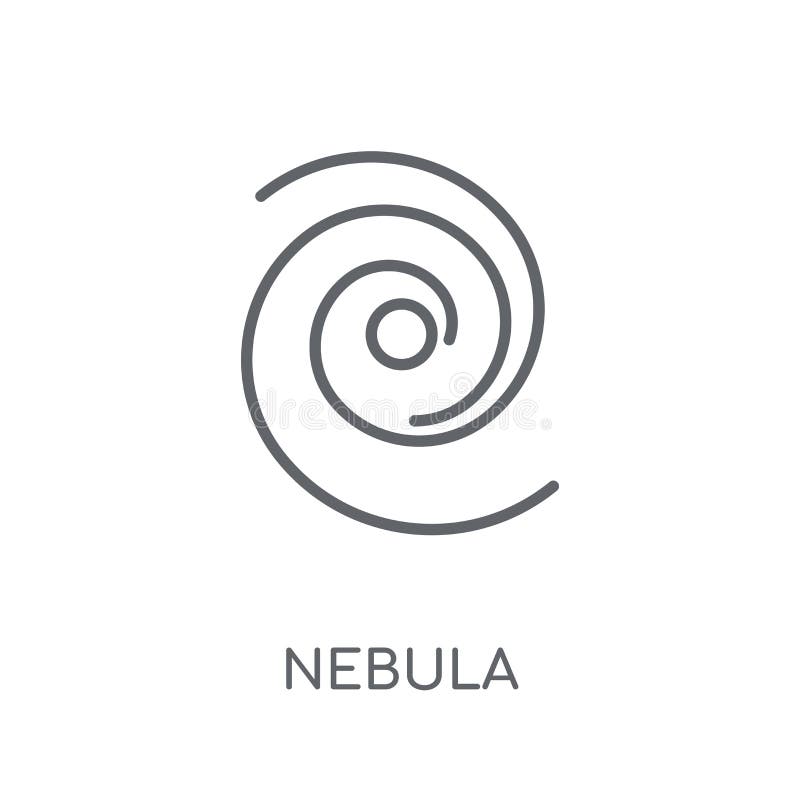 Nebula Linear Icon. Modern Outline Nebula Logo Concept on White Stock ...