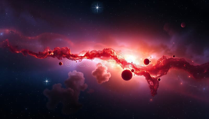 Nebula in Outer Space Cosmic Clouds and Interstellar Gas Beauty ...