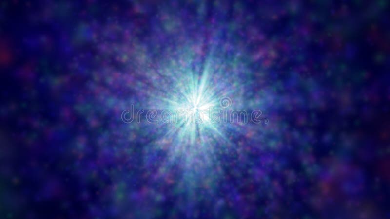Nebula Particle Ray Light in Space Stock Illustration - Illustration of ...