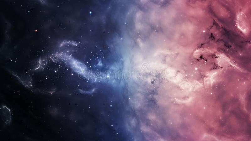 Nebula Pink and Midnight Indigo Abstract Pattern Design Stock ...