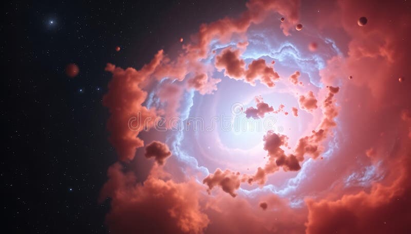 Nebula Space Cloud, Cosmic Background and Astronomical Phenomenon Generative AI Stock ...