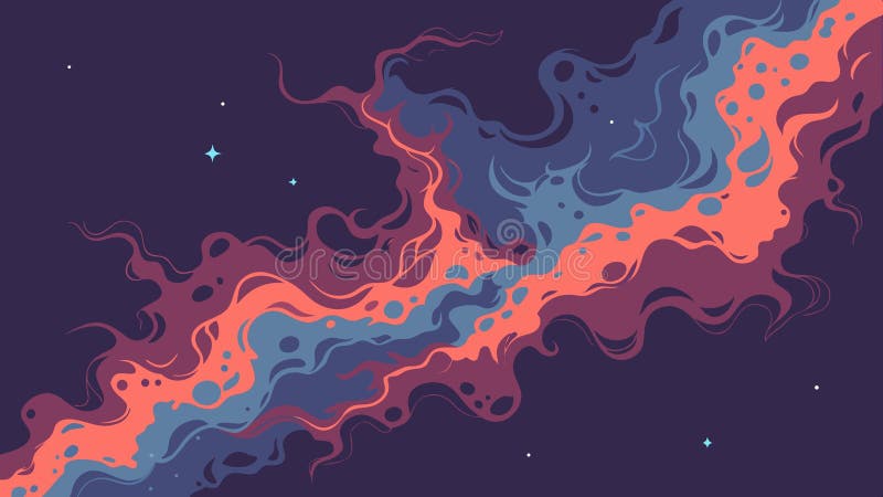 Nebula Space Cloud, Cosmic Galaxy and Interstellar Beauty Scene. Vector ...