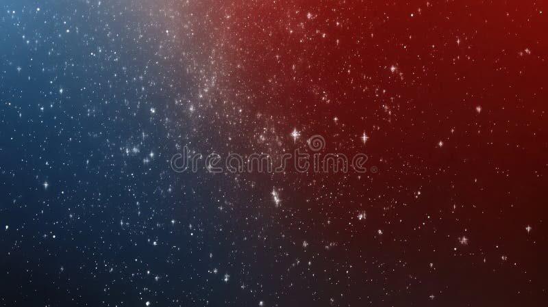 Nebula Sparkle Red To Blue Gradient with Scattered Stars and Glittering ...