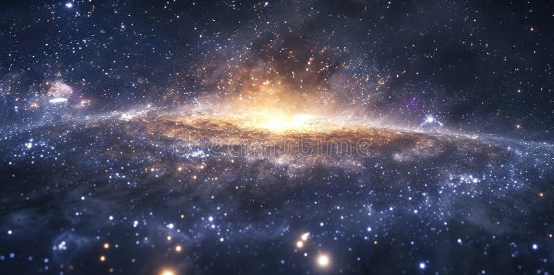 Nebula and Stars in an Equirectangular Projection Environment Map. Ai ...