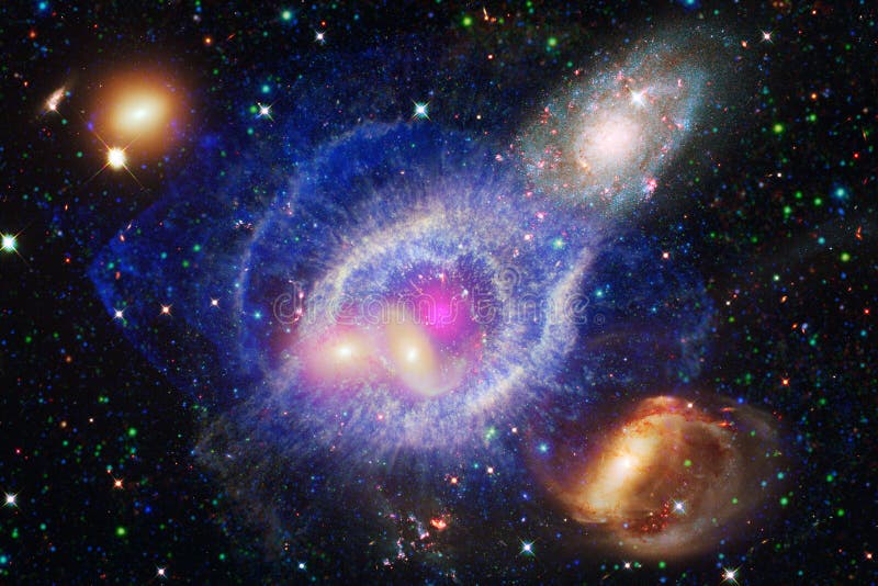 Nebulae an Interstellar Cloud of Star Dust Stock Illustration ...