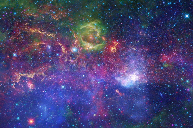 Nebulae and Many Stars in Outer Space. Elements of this Image Furnished ...