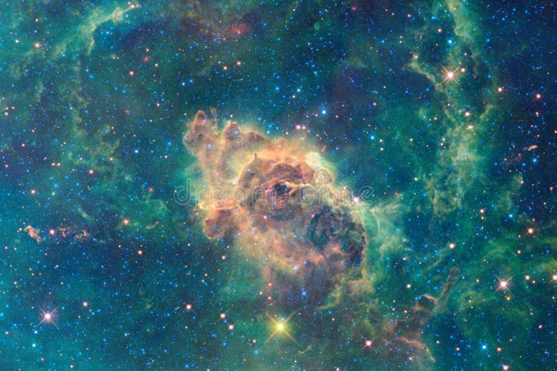Nebulae and Many Stars in Outer Space. Elements of this Image Furnished ...