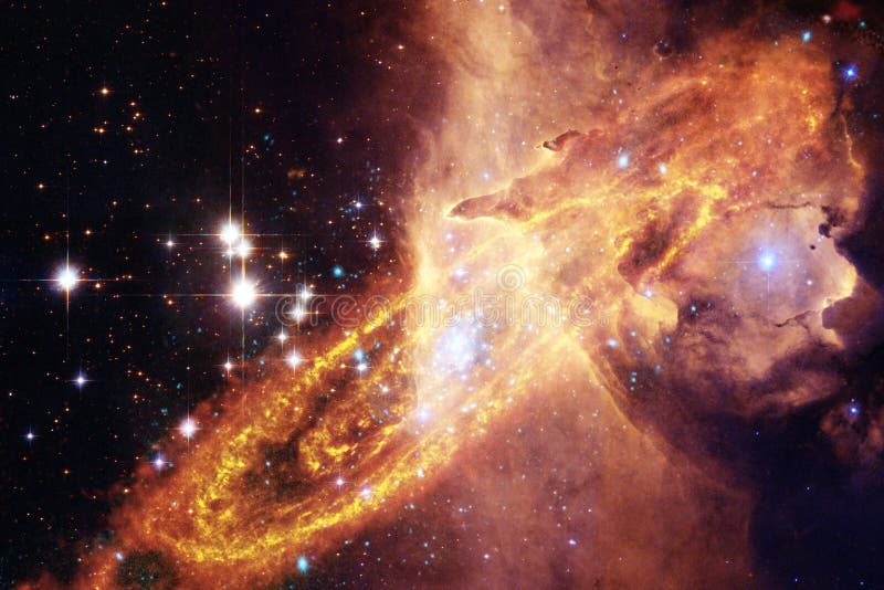 Nebulae and Many Stars in Outer Space. Elements of this Image Furnished ...