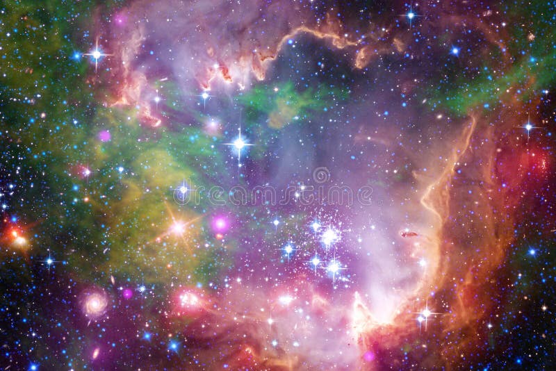 Nebulae and Many Stars in Outer Space. Elements of this Image Furnished ...
