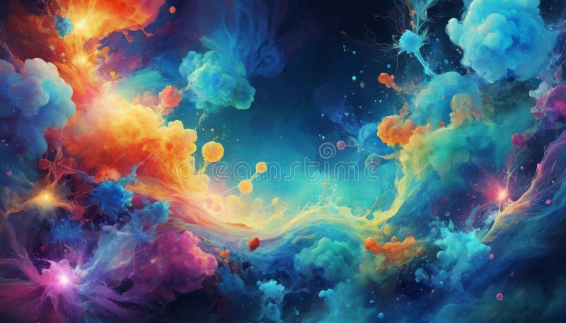 Nebular Bloom in Space stock image. Image of imagination - 314471975