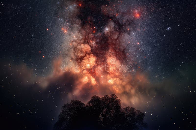 Nebular with Fireworks of Stars, an Otherworldly Scene Stock ...