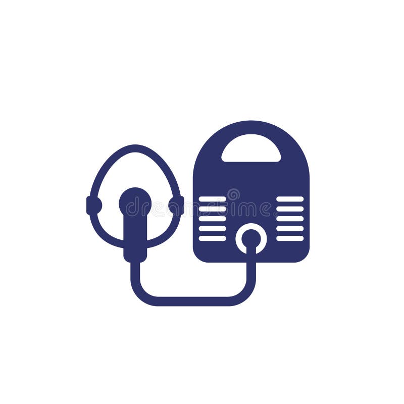 Nebulizer Icon on White, Vector Stock Vector - Illustration of hospital ...