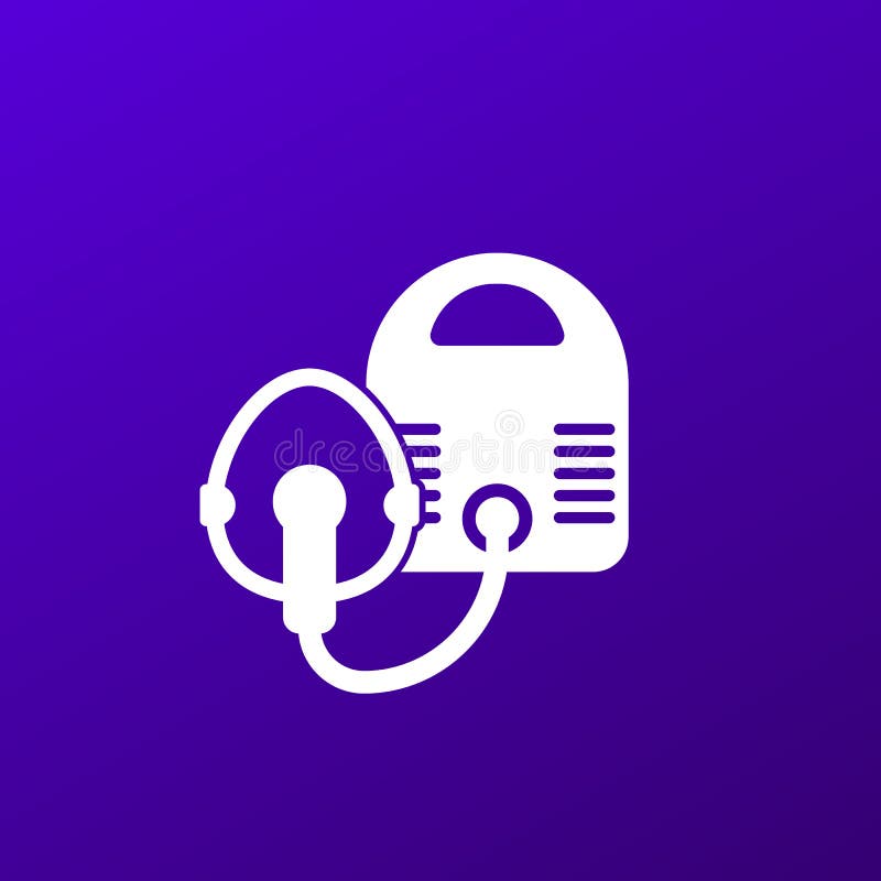 Nebulizer or Inhaler Vector Icon Stock Vector - Illustration of aerosol ...