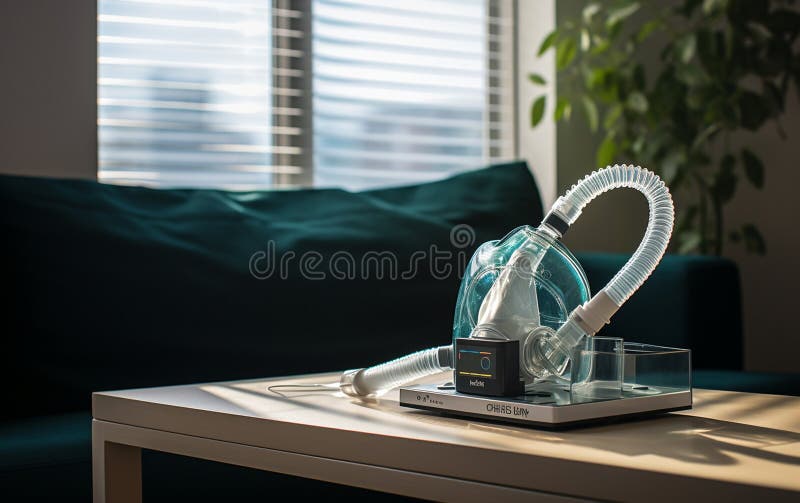 Nebulizer Mask on Table" Generative AI Stock Illustration ...