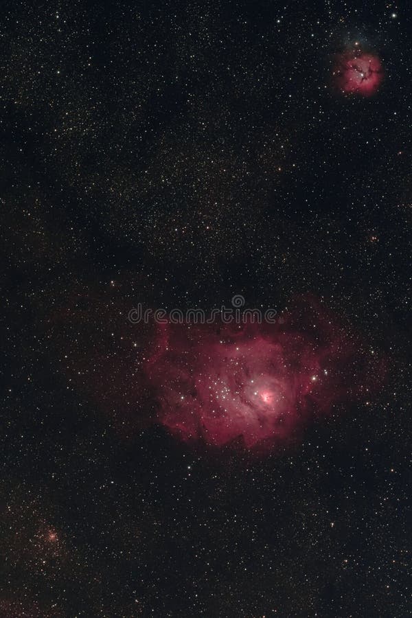 Nebulosa de la laguna foto de archivo. Imagen de noche - 119644958