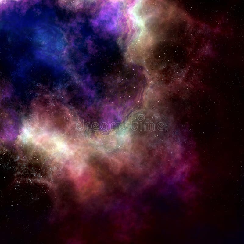 Nebulosity Constellation of Universe Stock Illustration - Illustration ...