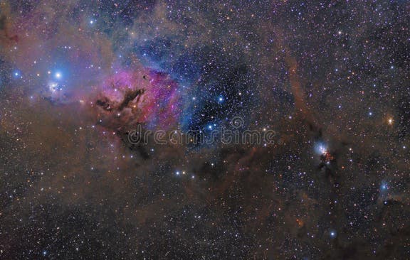 Nebulosity in the Taurus Constellation Stock Image - Image of messier ...