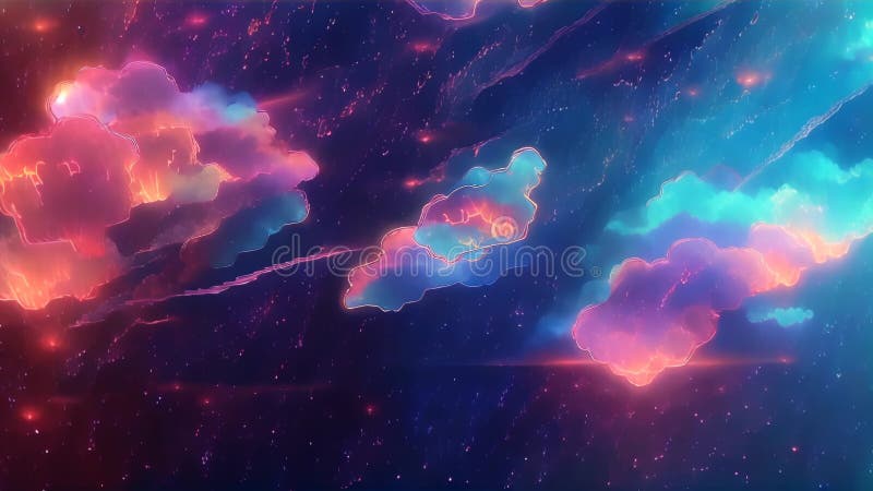 Nebulous Clouds stock footage. Video of technology, design - 303335208