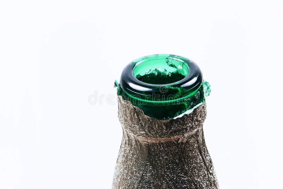 Neck of bottle stock image. Image of round, isolated - 12267589