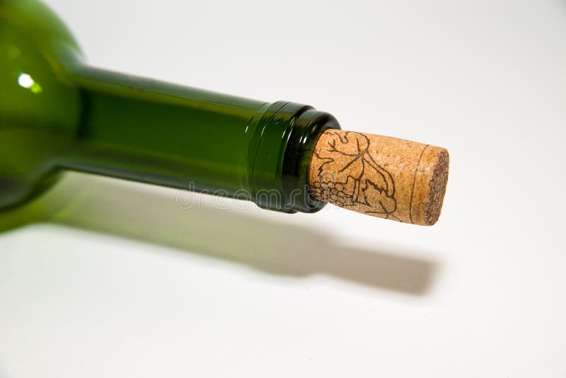 The Neck of the Bottle with a Stopper Stock Image - Image of glassware ...