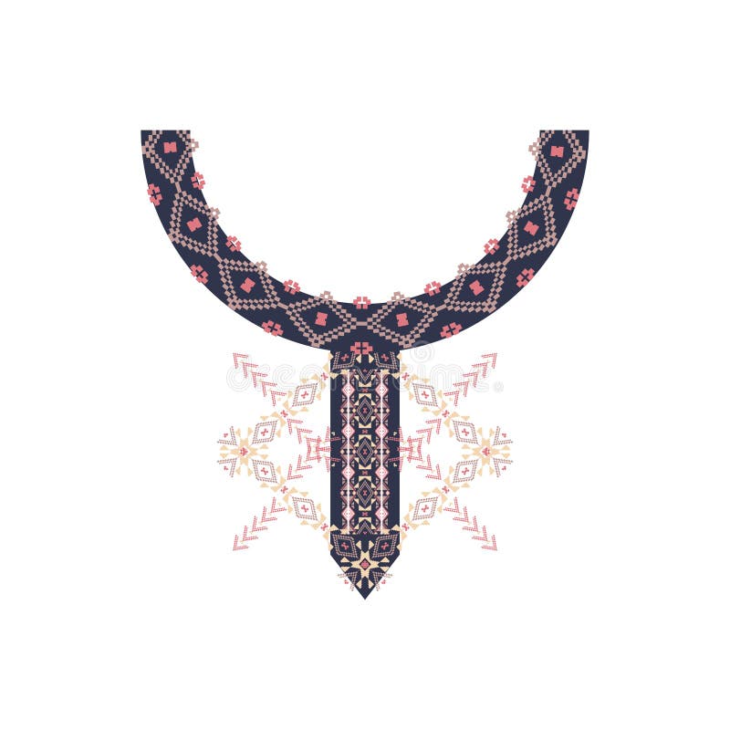 NECK DESIGN Vector Silhouettes of Abstract Vintage Flowers Stock Vector ...